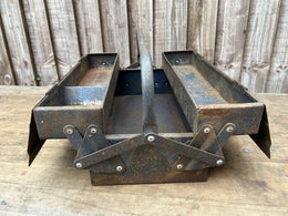 Vintage Enox Metal Toolbox Retro Rustic Craft Box Rat Rod – Rust Hut