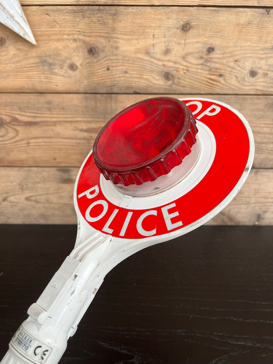 Vintage Police Stop Sign Traffic Light Wand Baton Retro Collectable Di ...