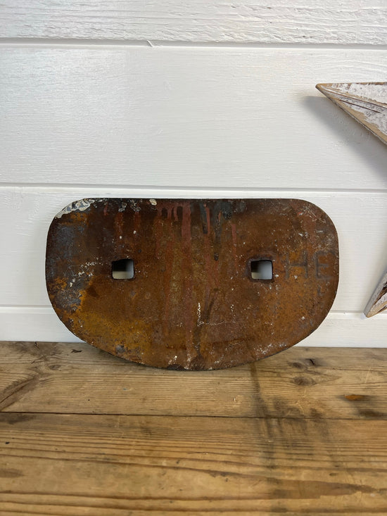 Original 1956 Cast Iron Train Carriage Plate Train Locomotive Wagon Co ...