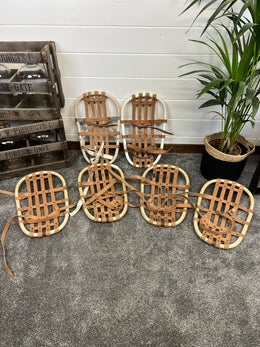 Vintage Rustic Trapper Snowshoes Job Lot British Army Reclaimed Snow S ...