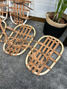 Vintage Rustic Trapper Snowshoes Job Lot British Army Reclaimed Snow S ...