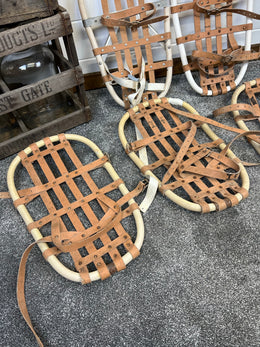 Vintage Rustic Trapper Snowshoes Job Lot British Army Reclaimed Snow S ...