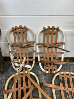 Vintage Rustic Trapper Snowshoes Job Lot British Army Reclaimed Snow S ...