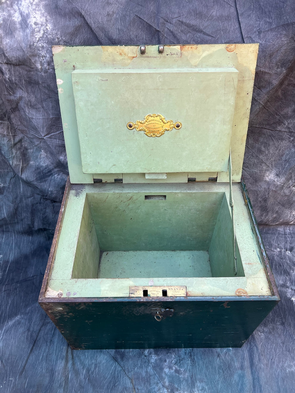 Antique Chubb & Son Safe 1850's Era Heavy Duty Vintage Safe Box With O ...