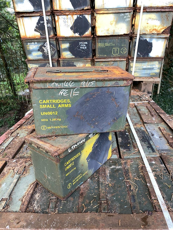 Ex Army Metal Ammo Box Vintage Stash Survival Reclaim Geocache Toolbox ...