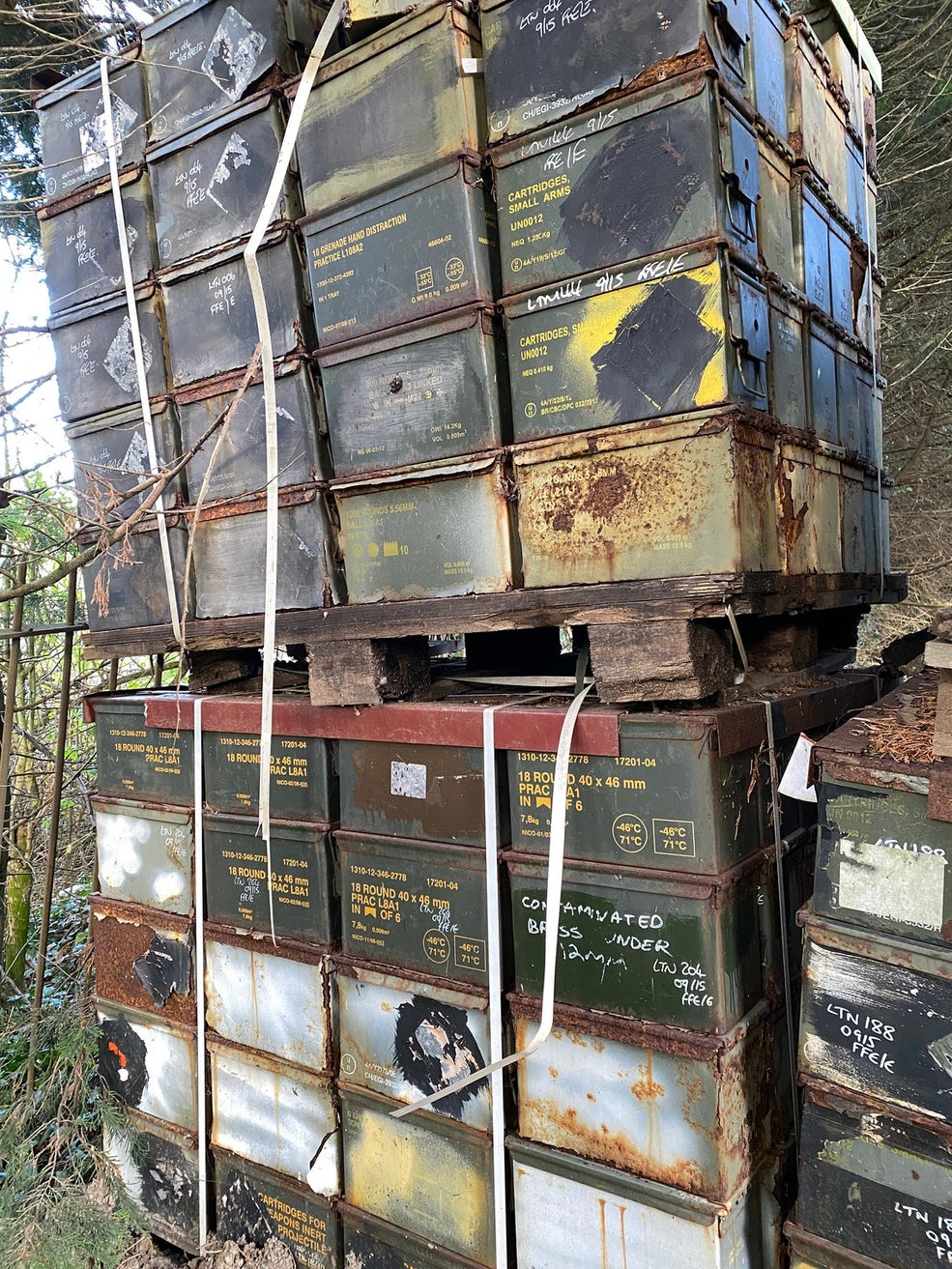 Ex Army Metal Ammo Box Vintage Stash Survival Reclaim Geocache Toolbox ...